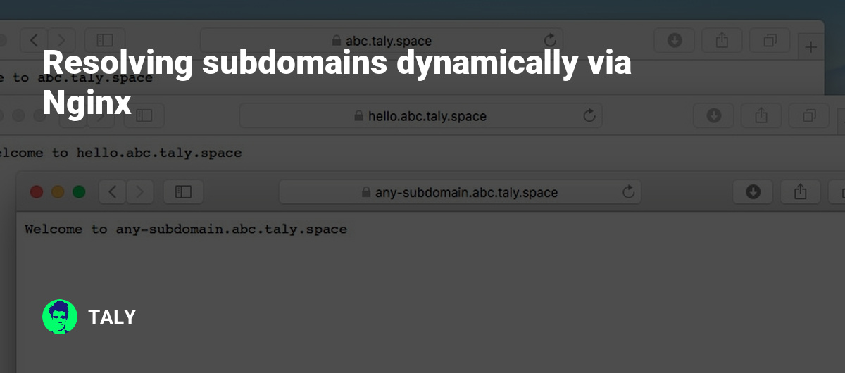 Resolving Subdomains Dynamically Via Nginx