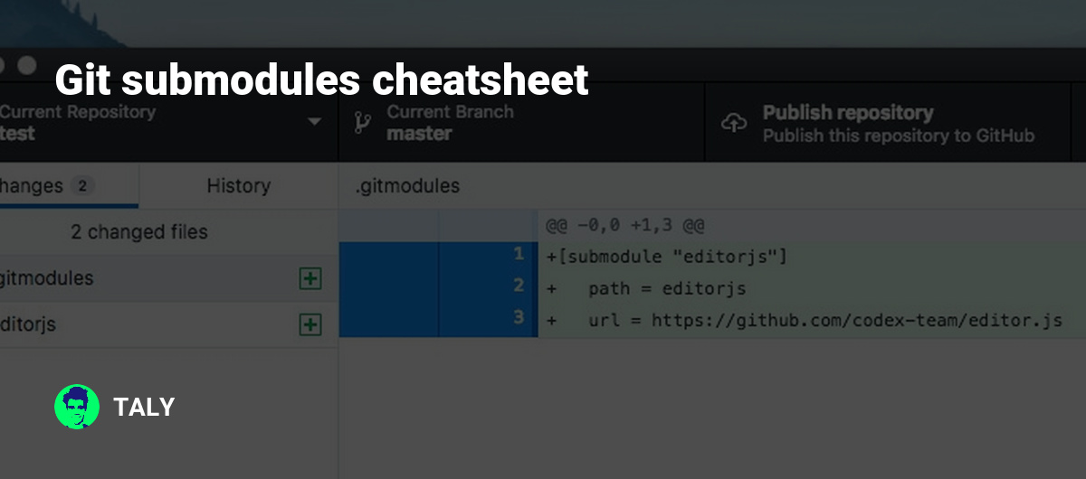 Git submodules cheatsheet