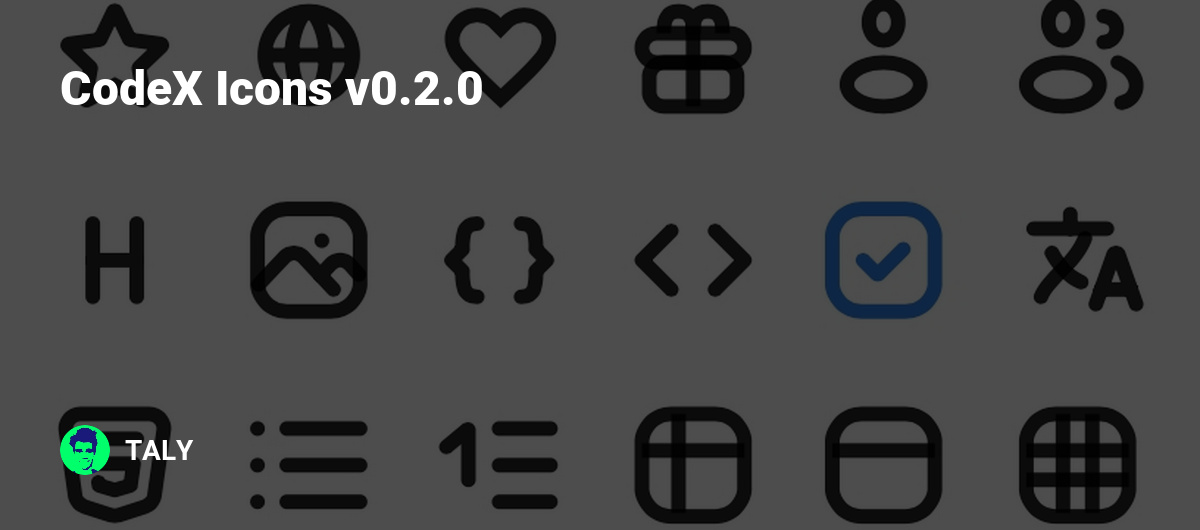 CodeX Icons v0.2.0