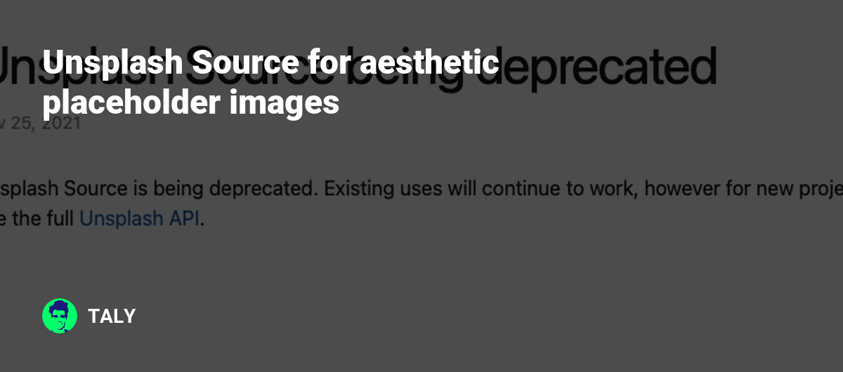 Unsplash Source for aesthetic placeholder images